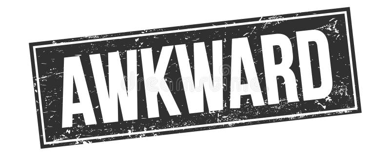 AWKWARD Text Written in a Green Speech Bubble Stock Illustration ...