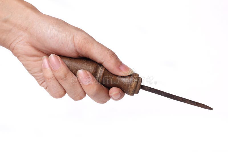 Awl stock image. Image of knife, weapon, rasp, finger - 27297971