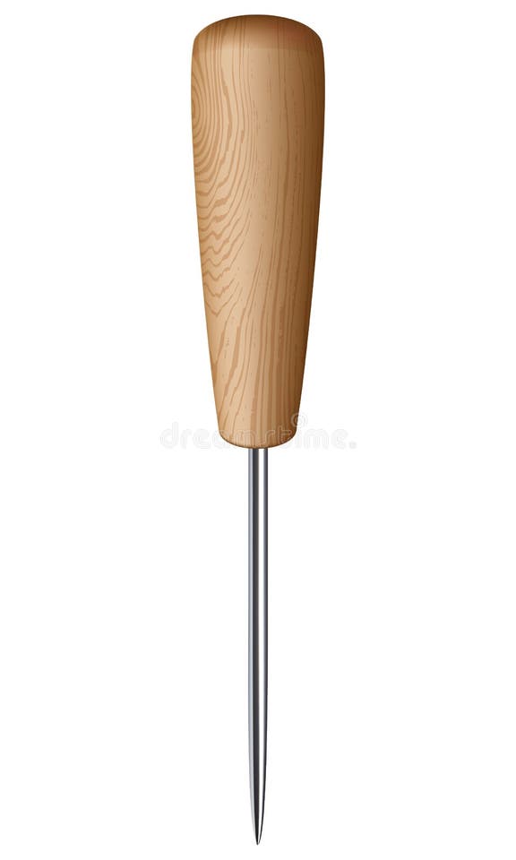 Awl. Vector illustration stock vector. Illustration of steel - 35754398