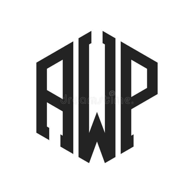 AWP Logo Design. Initial Letter AWP Monogram Logo Using Hexagon Shape ...