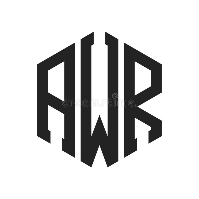 AWR Logo Design. Initial Letter AWR Monogram Logo Using Hexagon Shape ...