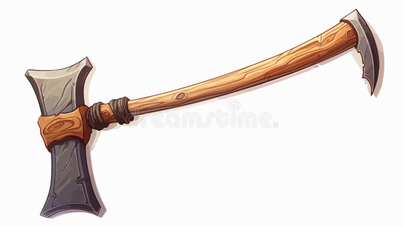 Ax Drawing Design stock vector. Illustration of vector - 345280393