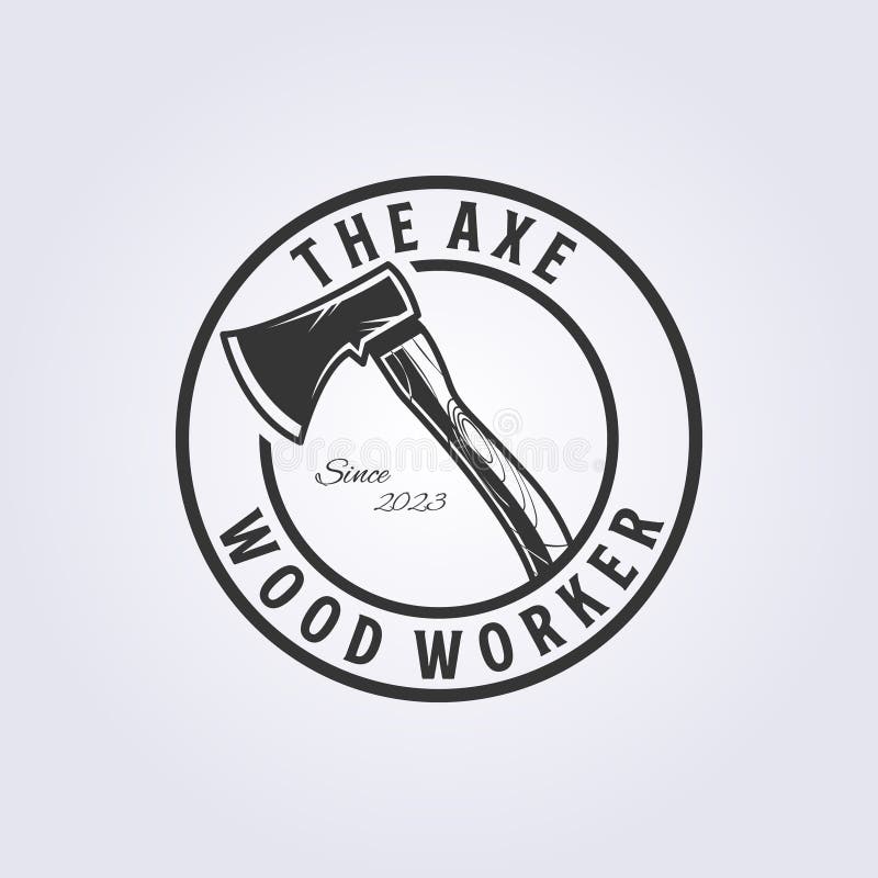 Ax or Hatchet Tool for Logo Vector Illustration Design, Carpentry Stock ...