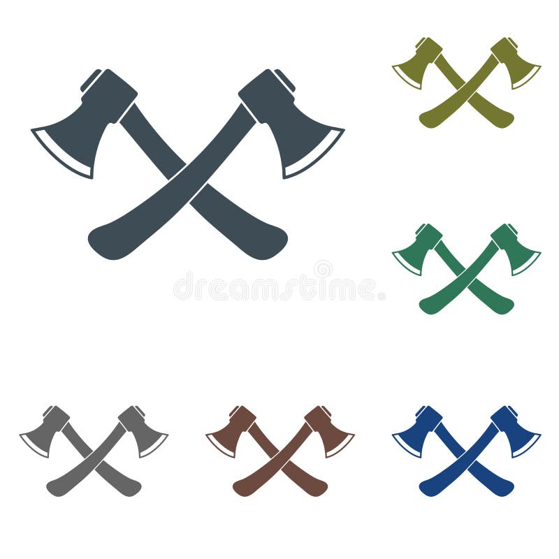 The ax icon. Axe symbol stock vector. Illustration of contractor ...