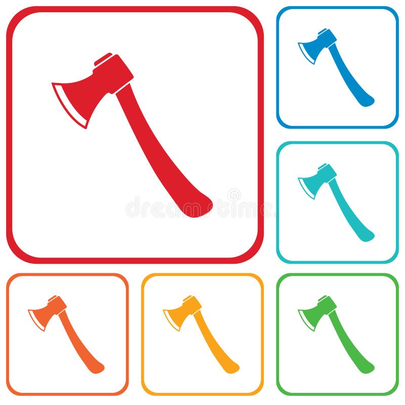 The ax icon. Axe symbol stock vector. Illustration of steel - 106197965