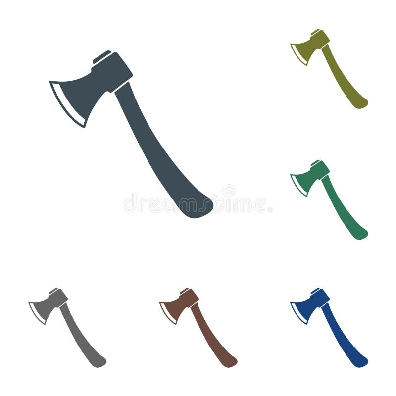 The ax icon. Axe symbol stock vector. Illustration of sign - 111165357