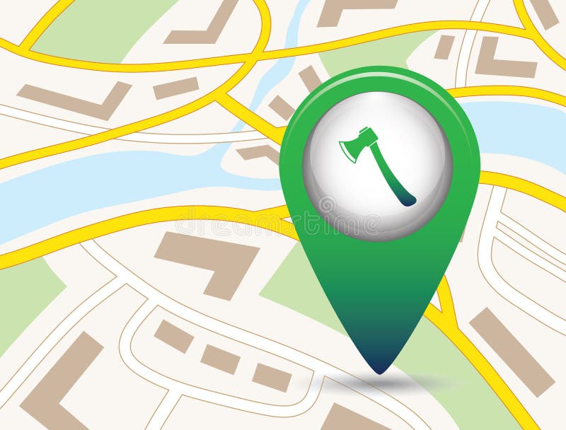 The ax icon. Axe symbol stock vector. Illustration of symbol - 120769235