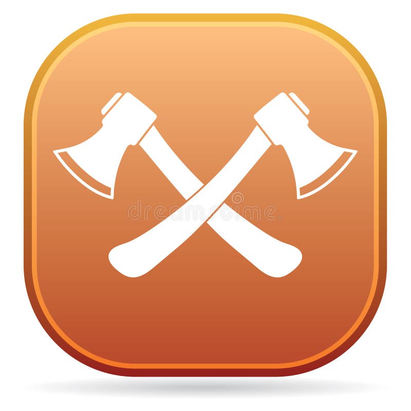 The ax icon. Axe symbol stock vector. Illustration of industrial ...