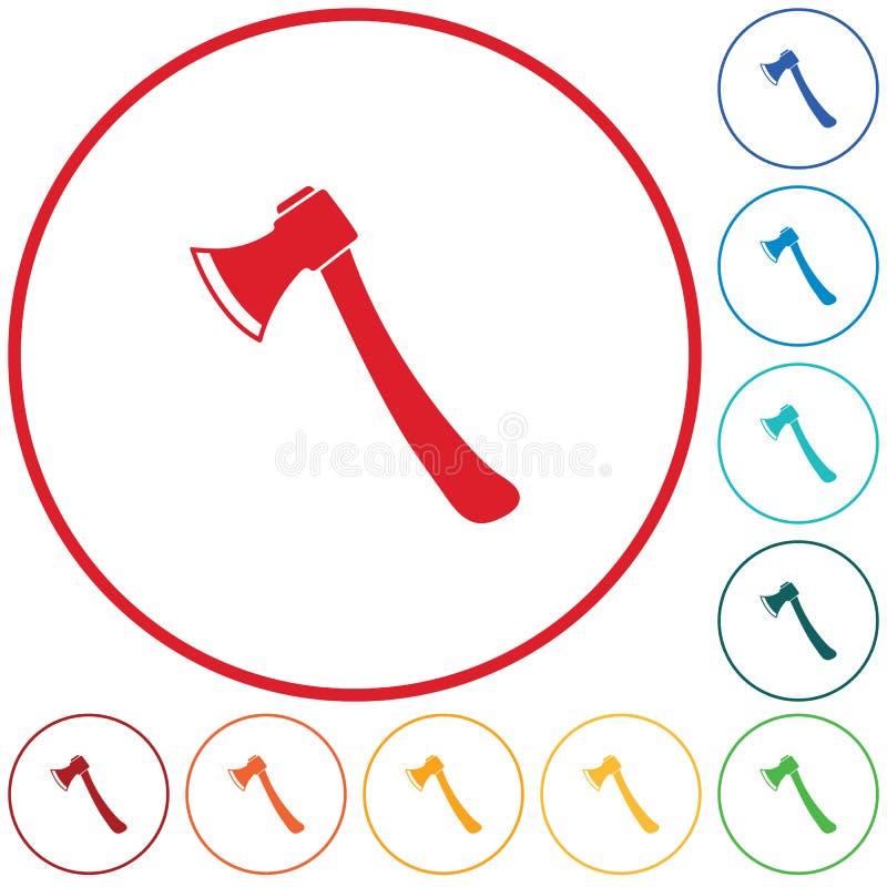 The ax icon. Axe symbol stock vector. Illustration of safety - 124846002