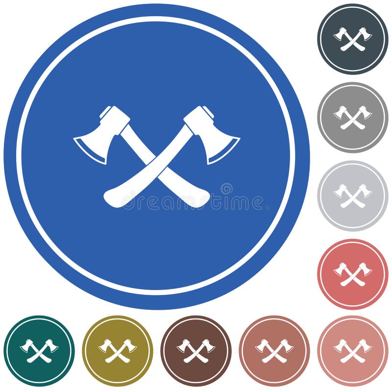The ax icon. Axe symbol stock vector. Illustration of repair - 124992313