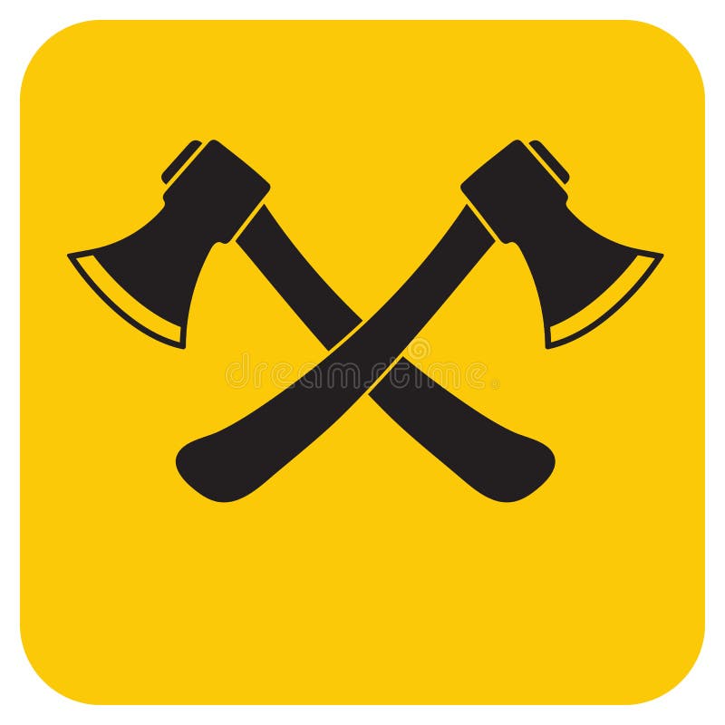 The ax icon. Axe symbol stock vector. Illustration of recondition ...