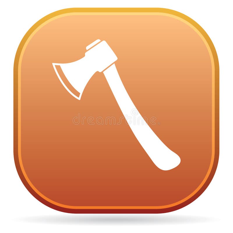 The ax icon. Axe symbol stock vector. Illustration of construction ...