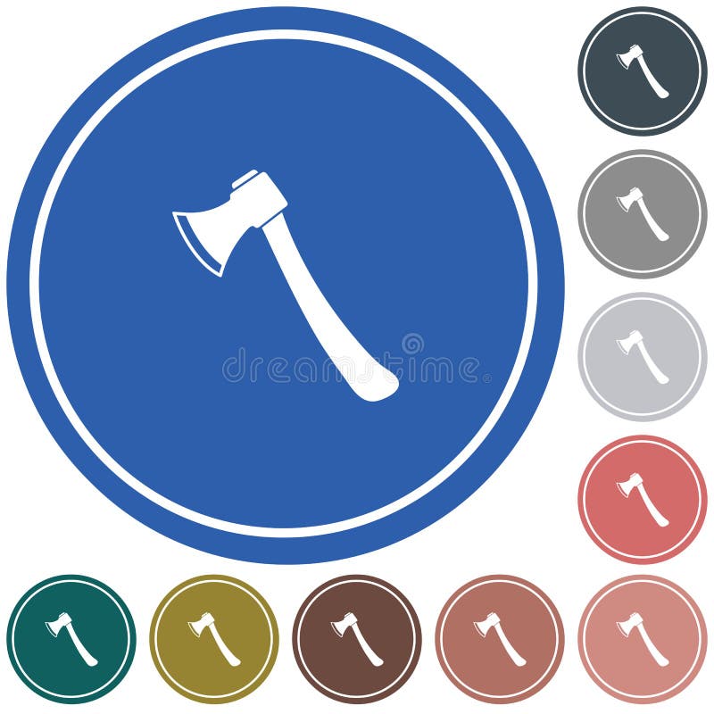 The ax icon. Axe symbol stock vector. Illustration of symbol - 135317789