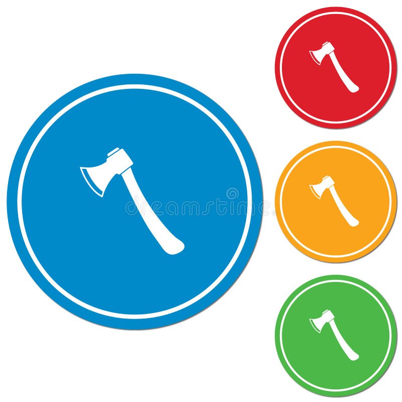 The ax icon. Axe symbol stock vector. Illustration of safety - 102198804