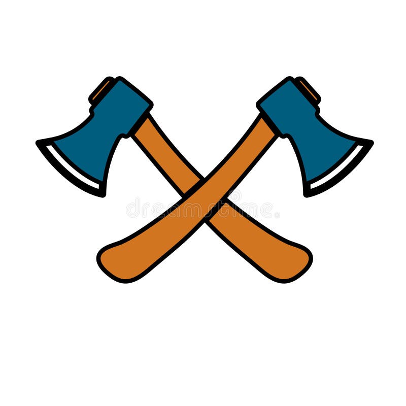 The ax icon. Axe symbol stock vector. Illustration of flat - 143547615