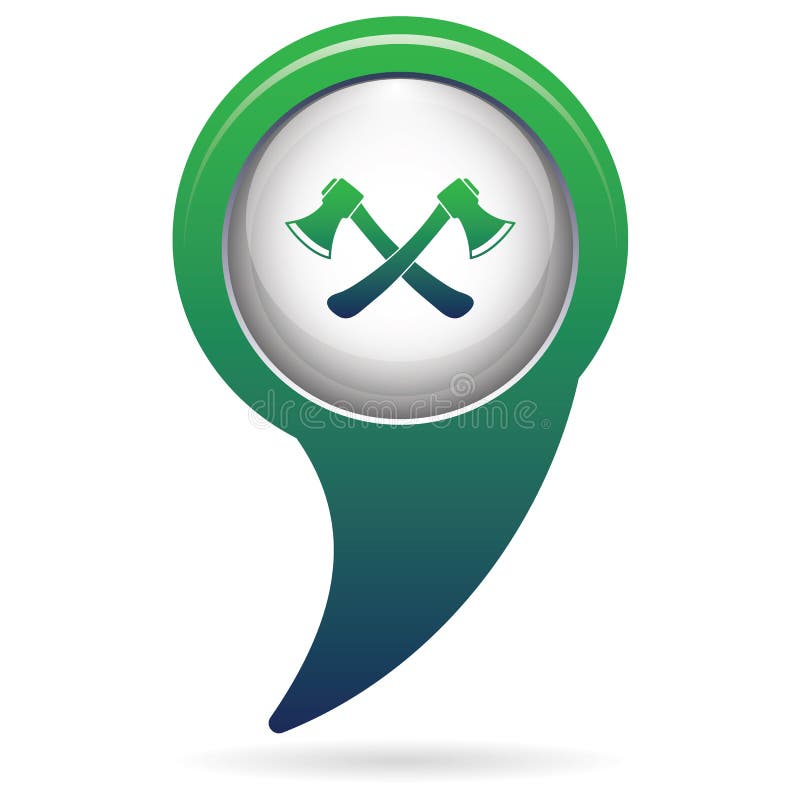 The ax icon. Axe symbol stock vector. Illustration of sign - 97622607