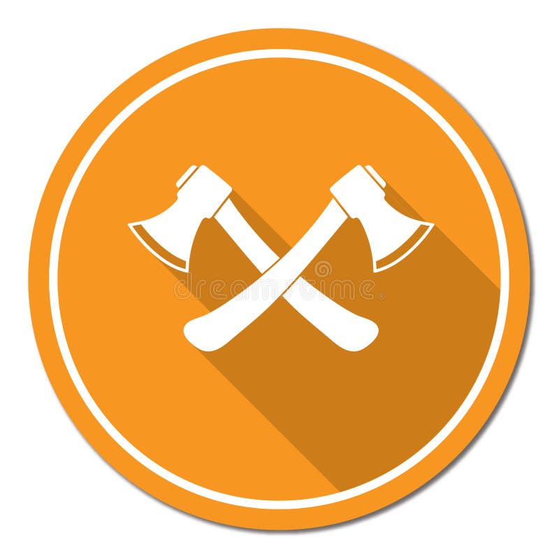The ax icon. Axe symbol stock vector. Illustration of architecture ...