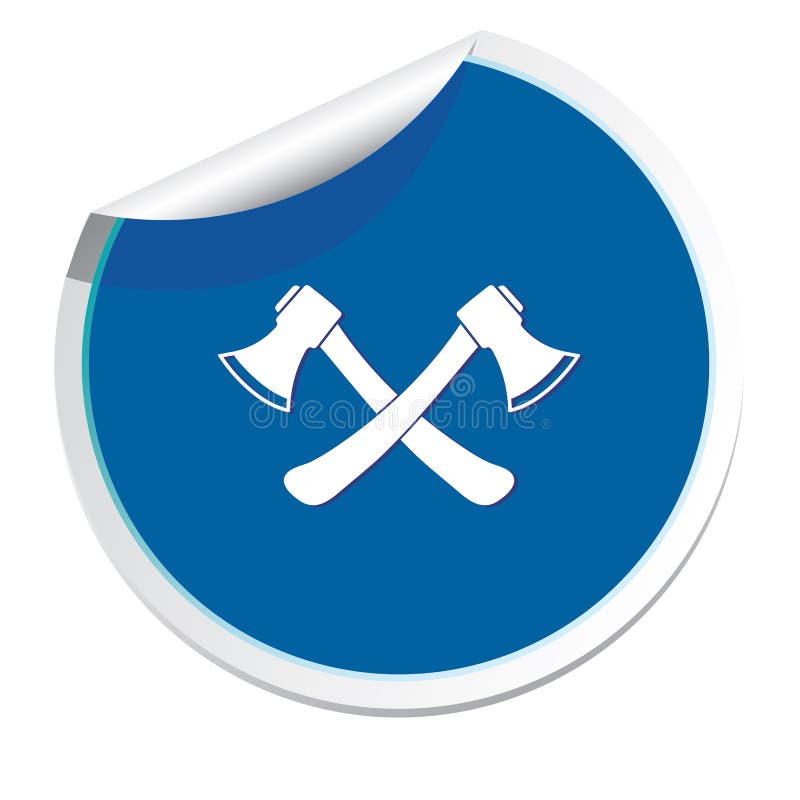 The ax icon. Axe symbol stock vector. Illustration of safety - 100565991