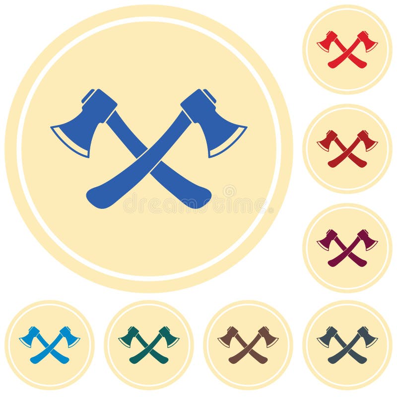 The ax icon. Axe symbol stock vector. Illustration of construct - 115923781