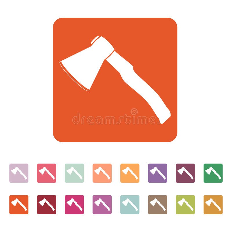 The ax icon. Axe symbol stock vector. Illustration of contractor - 78834117