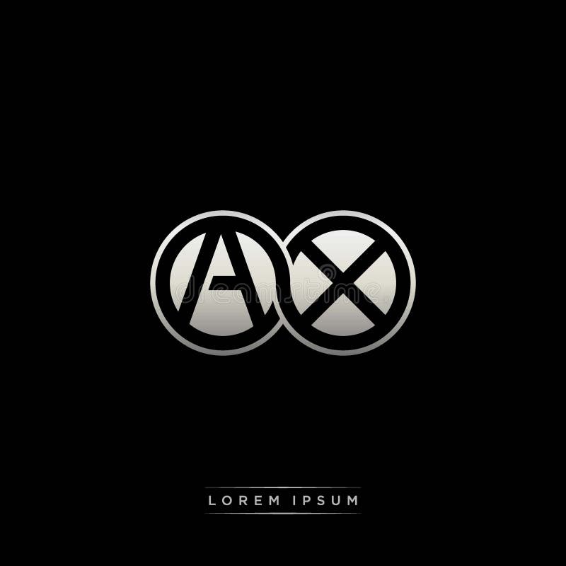 AX Initial Letter Linked Circle Capital Monogram Logo Modern Template ...
