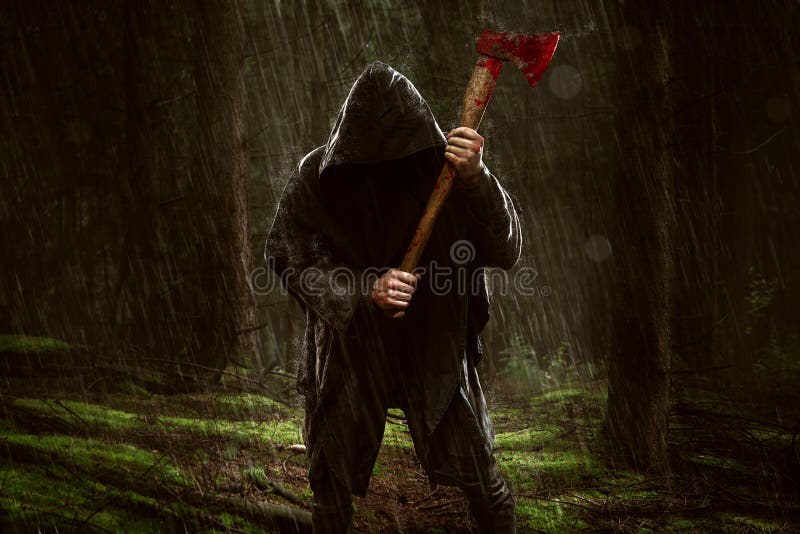 Ax Killer stock image. Image of spooky, oppression, scary - 50176509