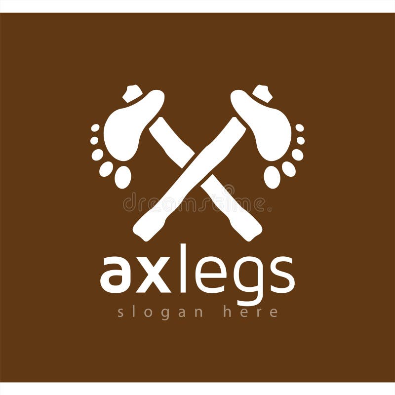 Ax Leg Foot Logo Vector Element. Foot Logo Template Stock Vector ...