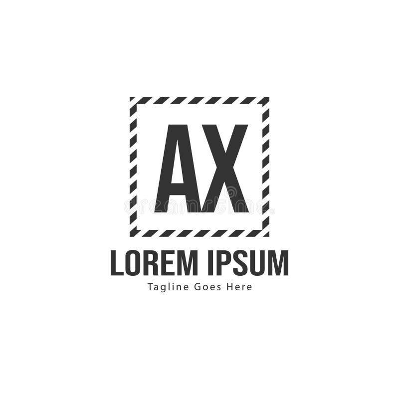 AX Letter Logo Design. Creative Modern AX Letters Icon Illustration ...