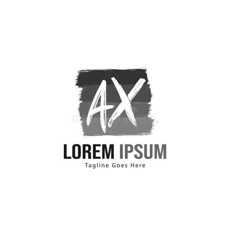 AX Letter Logo Design. Creative Modern AX Letters Icon Illustration ...