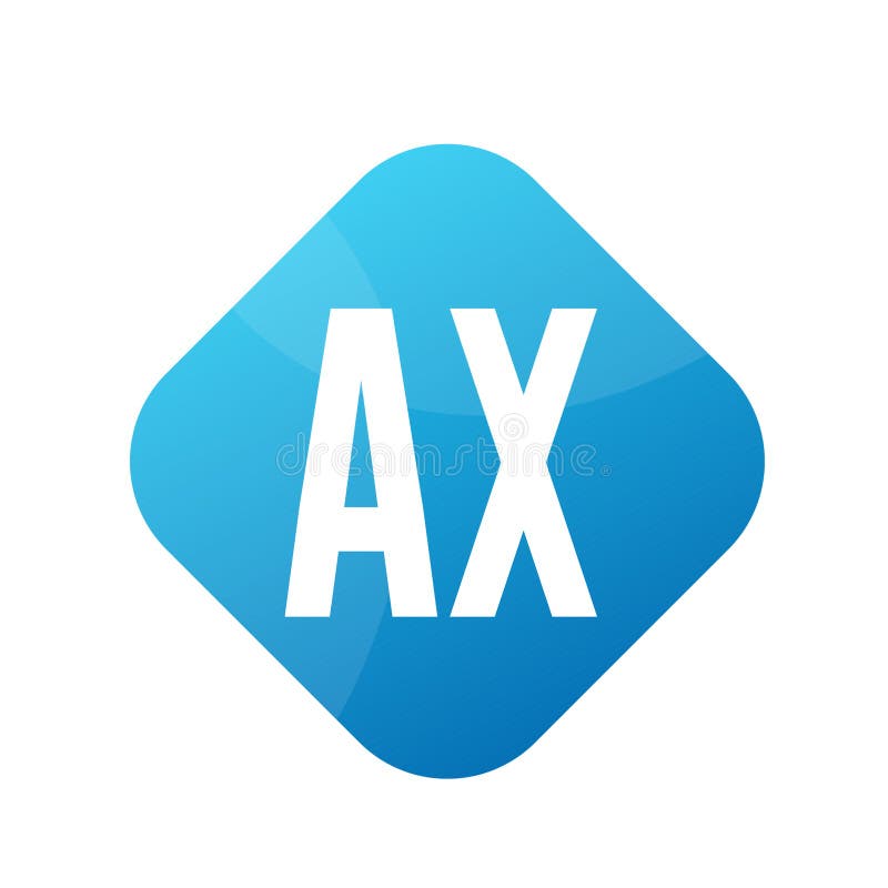 AX Letter Logo Design with Simple Style Stock Vector - Illustration of ...