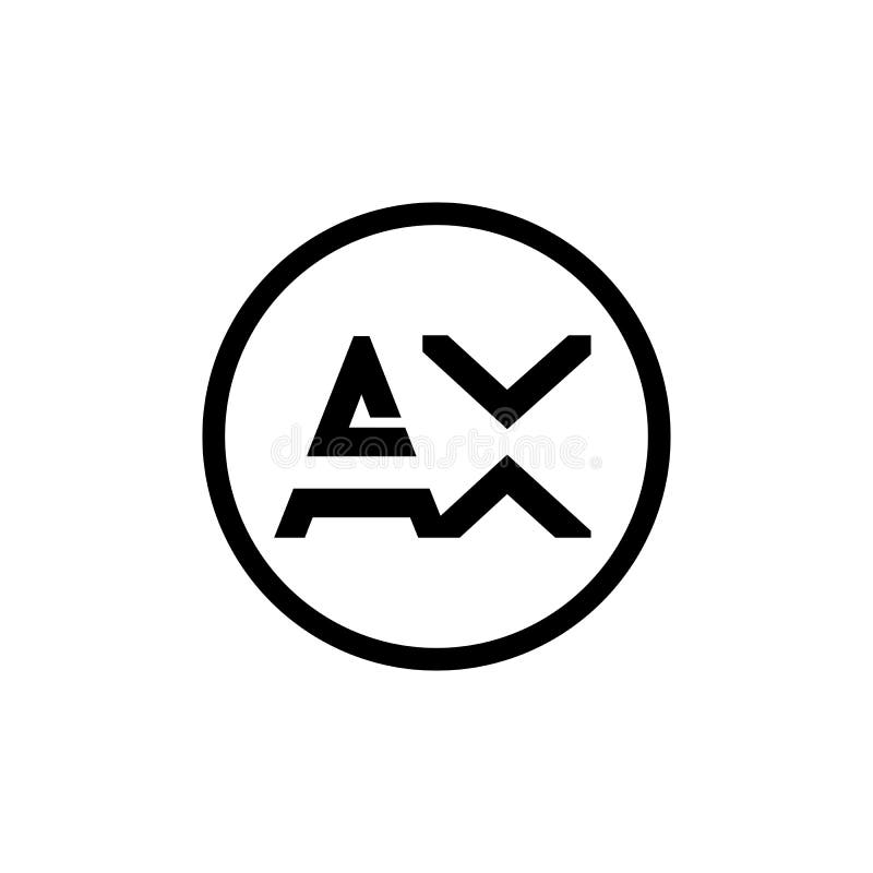 AX Logo Design Business Typography Vector Template. Creative Linked ...