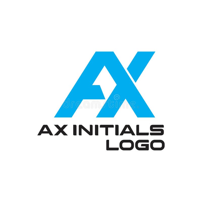 Ax logo stock vector. Illustration of brand, letters - 221888486