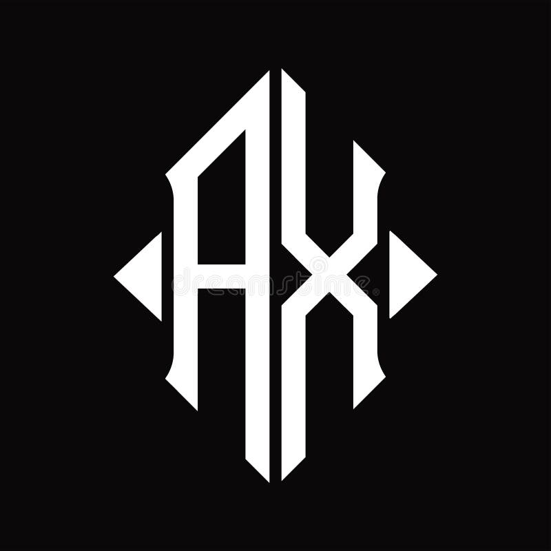 AX Logo Monogram with Shield Shape Isolated Design Template Stock ...