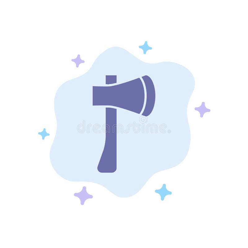 Ax, Ax Tool, Axe, Axe Tool, Building, Construction Blue Icon on ...