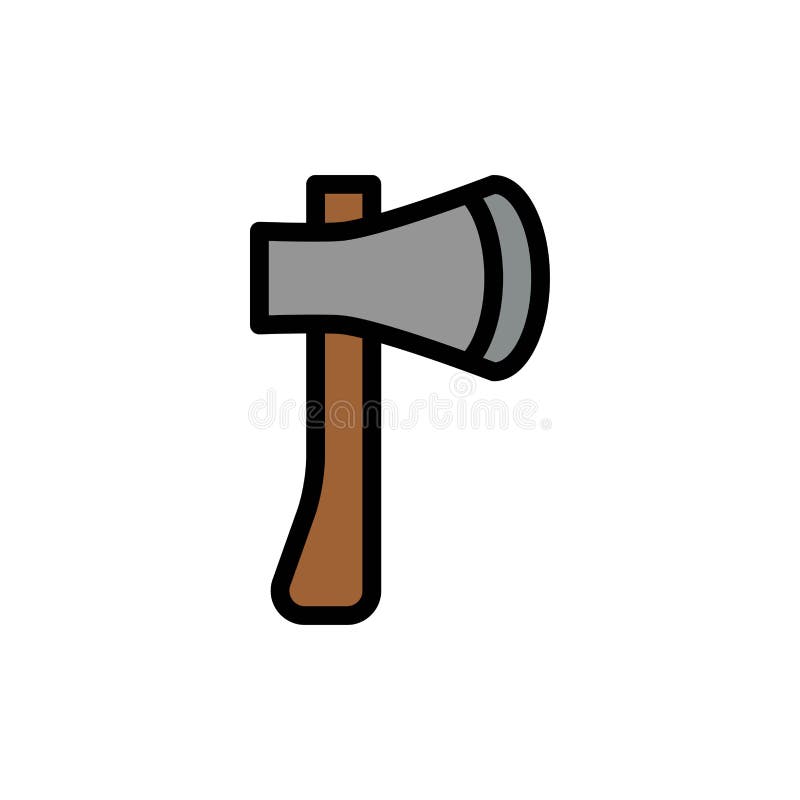 Ax, Ax Tool, Axe, Axe Tool, Building, Construction Flat Color Icon ...