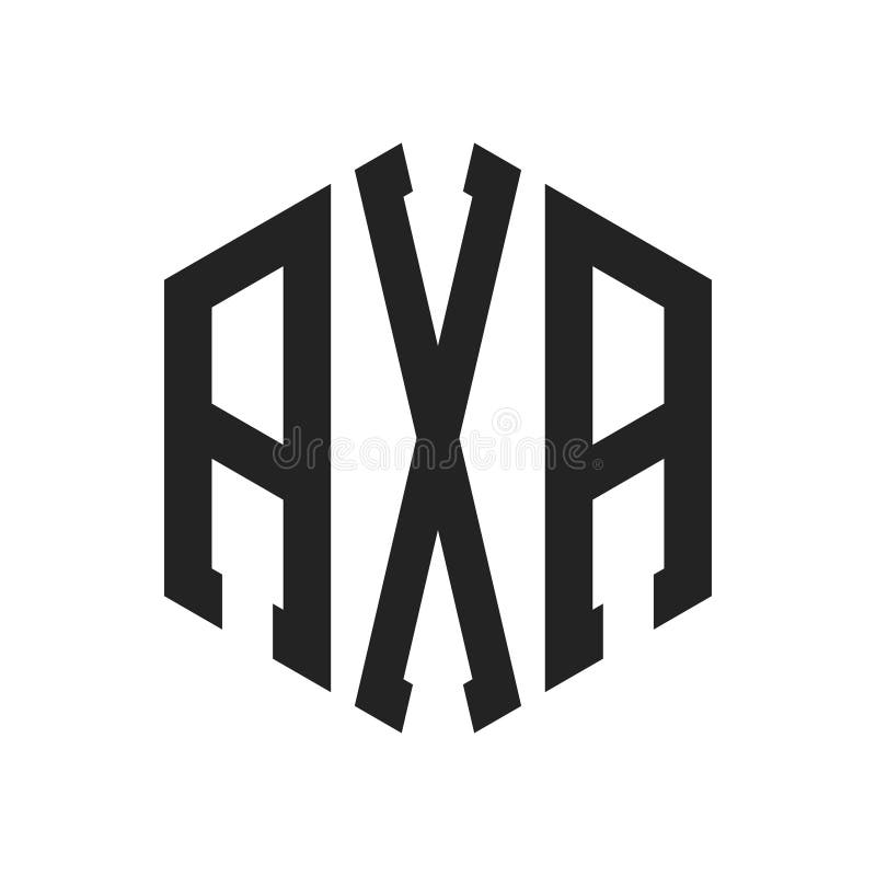 AXA Logo Design. Initial Letter AXA Monogram Logo Using Hexagon Shape ...