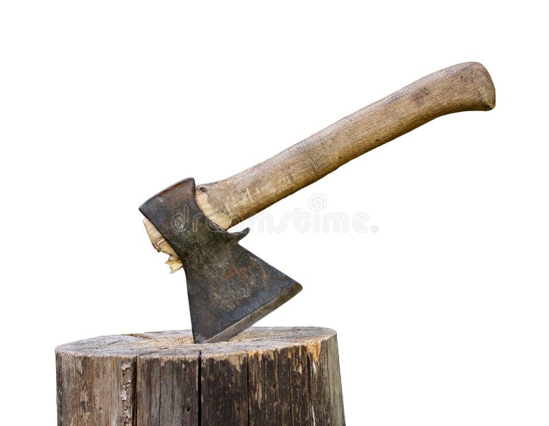 Old Pick Axe Breaking Rock Isolated. Stock Image - Image of mining ...