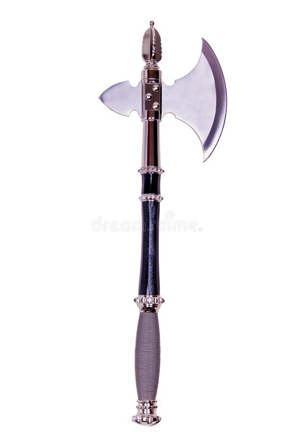 Double axe stock image. Image of iron, fantasy, weapon - 24536557