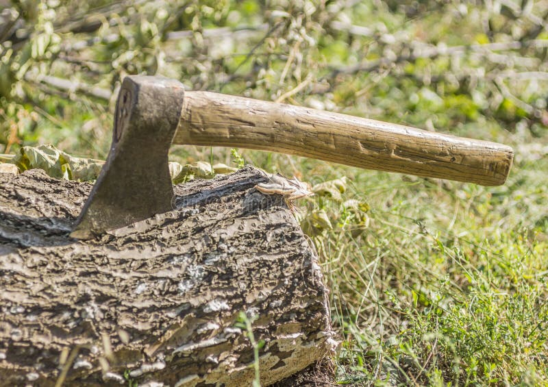 Axe stock photo. Image of hack, wooden, acute, piece - 44856026
