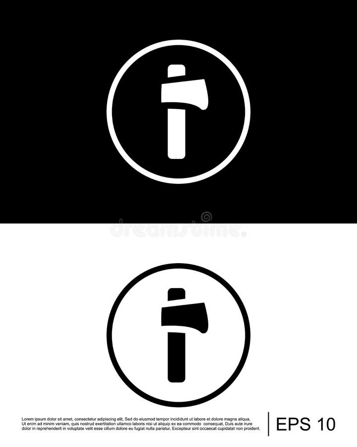 Axe, Axe Tool, Axe Weapon, Blade, Woodcutting Icon Stock Vector ...