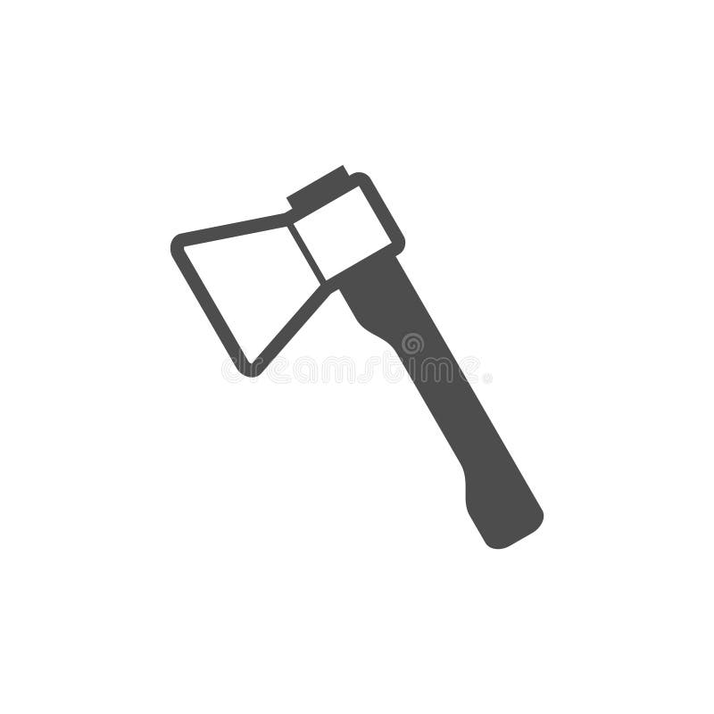 Axe Black Vector Icon, Garden Tool, Equipment and Accessory Stock ...