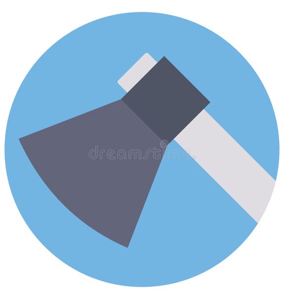 Axe Color Isolated Vector Icon that Can Be Easily Modified or Edit ...