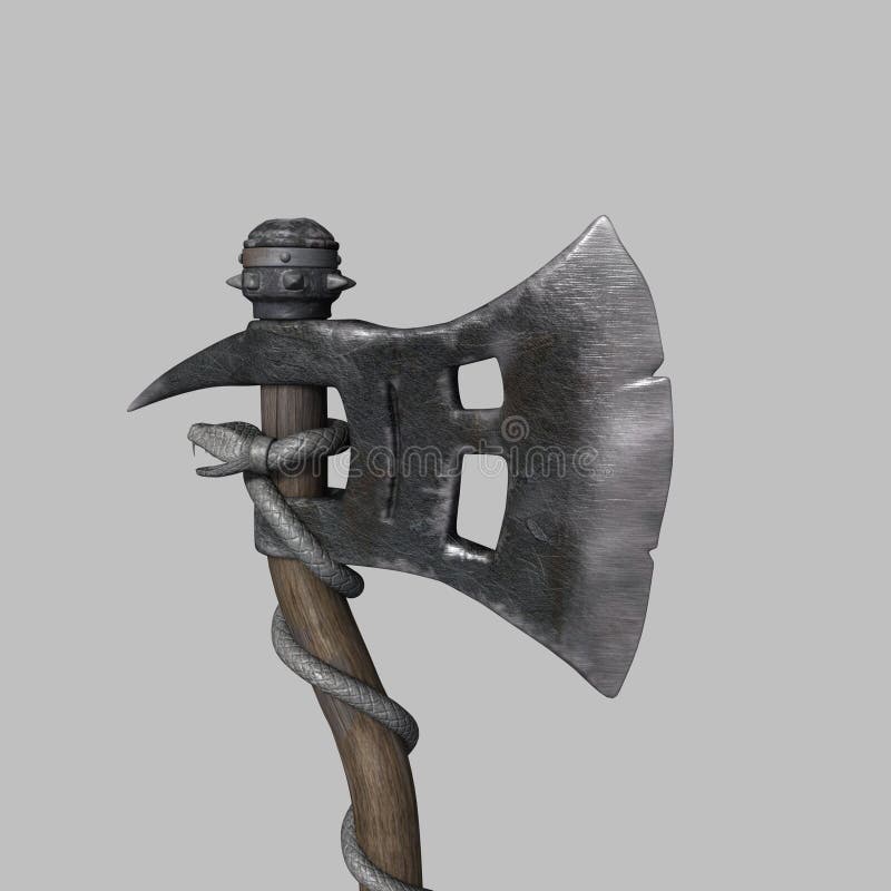 AXE stock illustration. Illustration of cutting, axesnake - 35768835