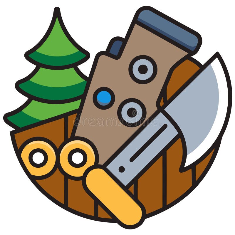 Axe Floating Cartoon Vector Icons Illustration. Flat Cartoon Concept ...