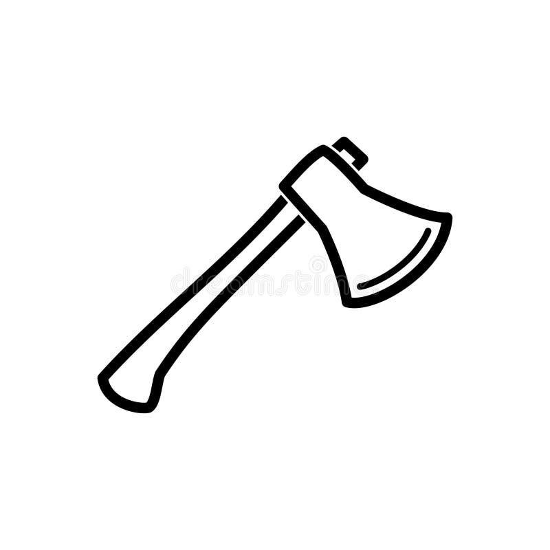 Axe Icon Flat Vector Template Design Trendy Stock Vector - Illustration ...