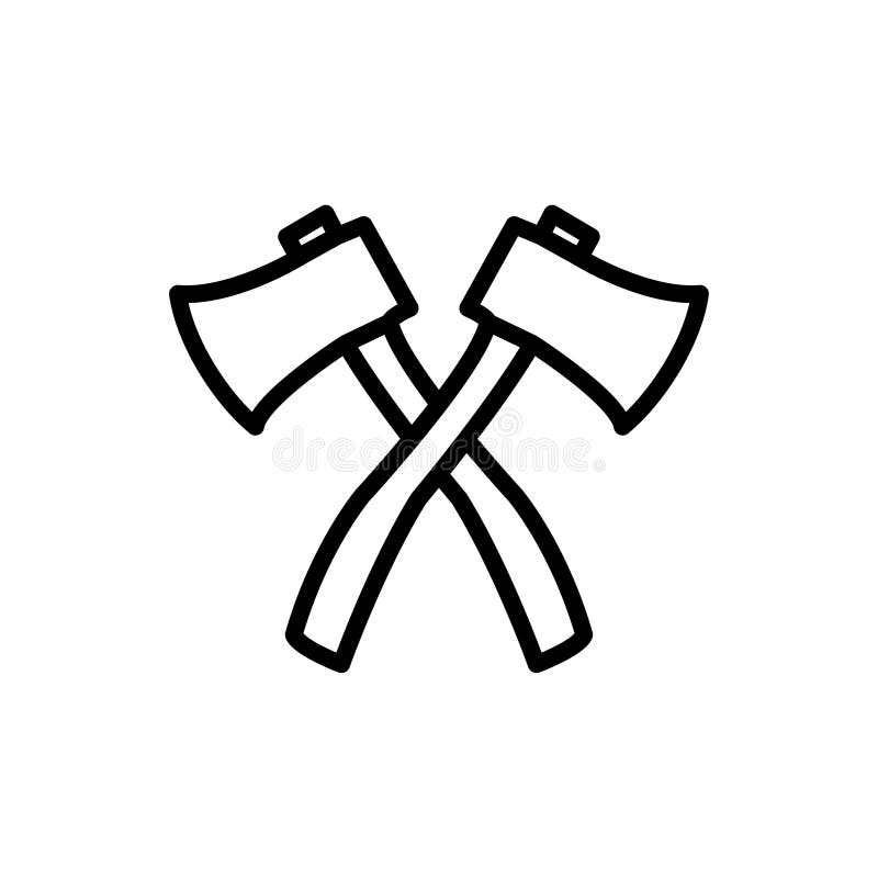 Axe Icon Flat Vector Template Design Trendy Stock Vector - Illustration ...