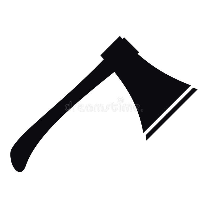 Axe icon, simple style stock vector. Illustration of tree - 84447782
