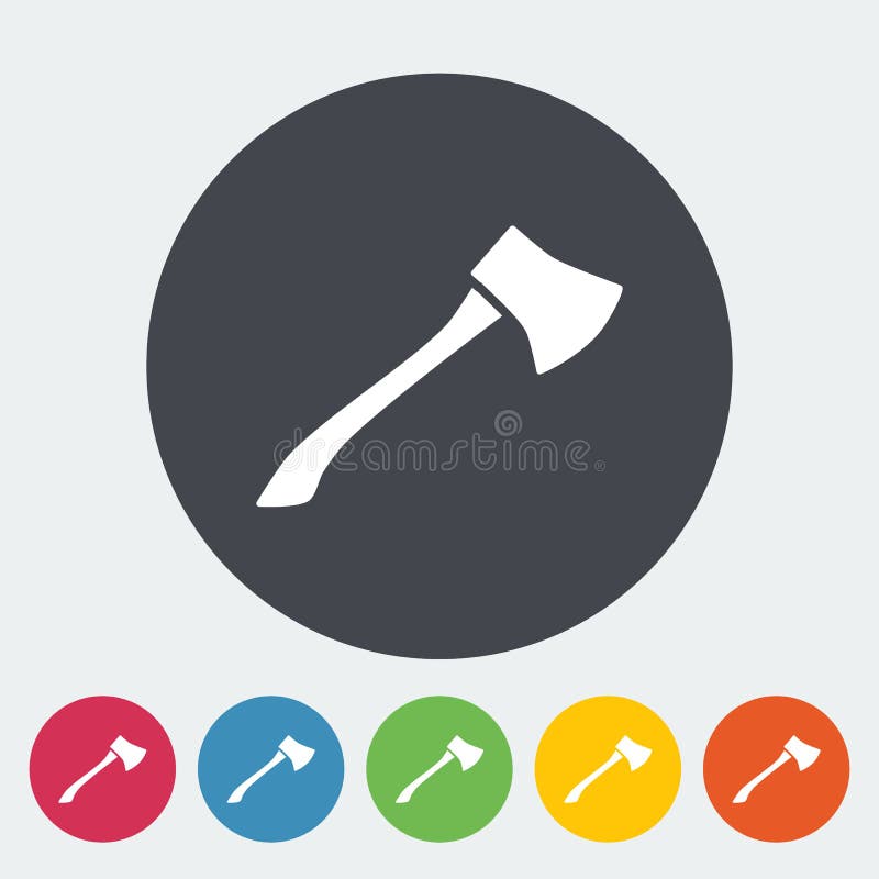 Axe icon stock vector. Illustration of vector, handle - 96778596