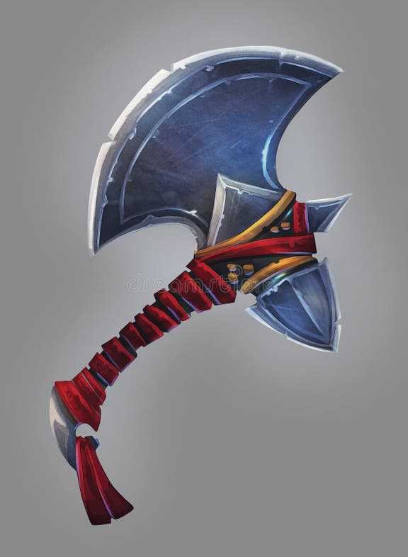 Axe stock illustration. Illustration of icon, game, fantasy - 64438203