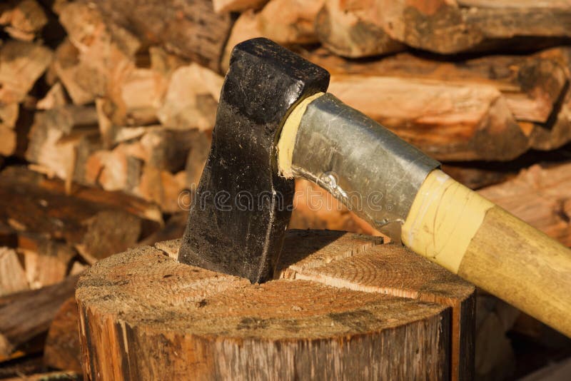 Lumberjack axe stock photo. Image of tool, work, lumber - 33361110